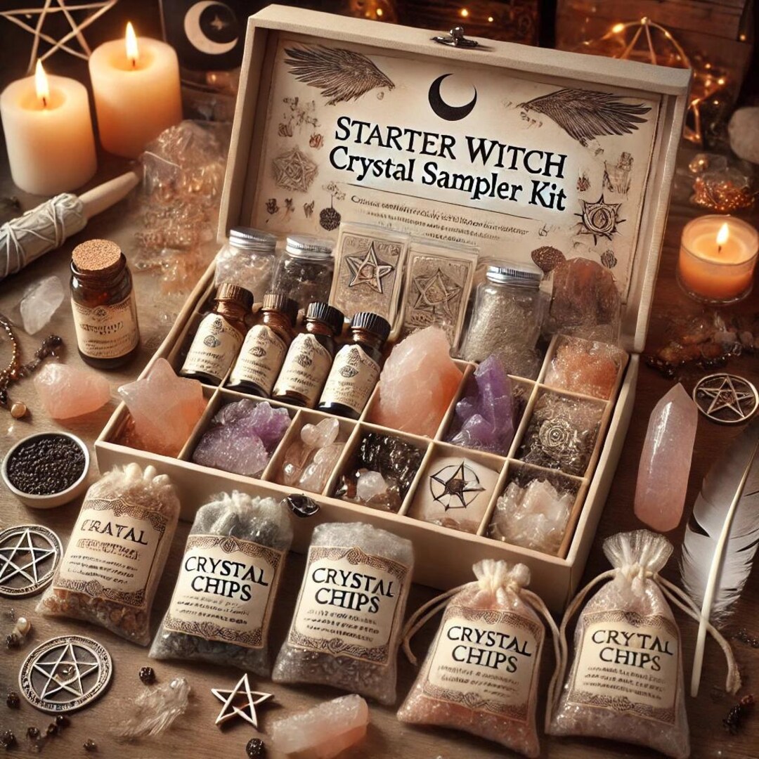 Starter Witch Crystal Sampler Kit: Begin Your Crystal Journey - Etsy