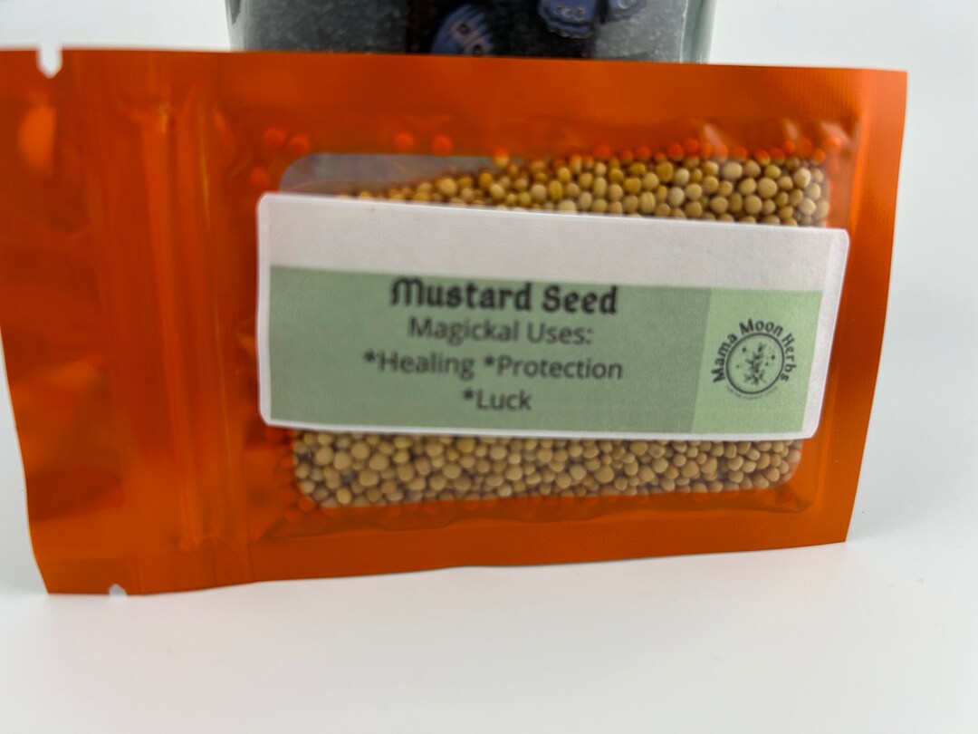 Yellow Mustard Seed sinapis Alba Crafted Cut & Sifted 2x4 Resealable ...