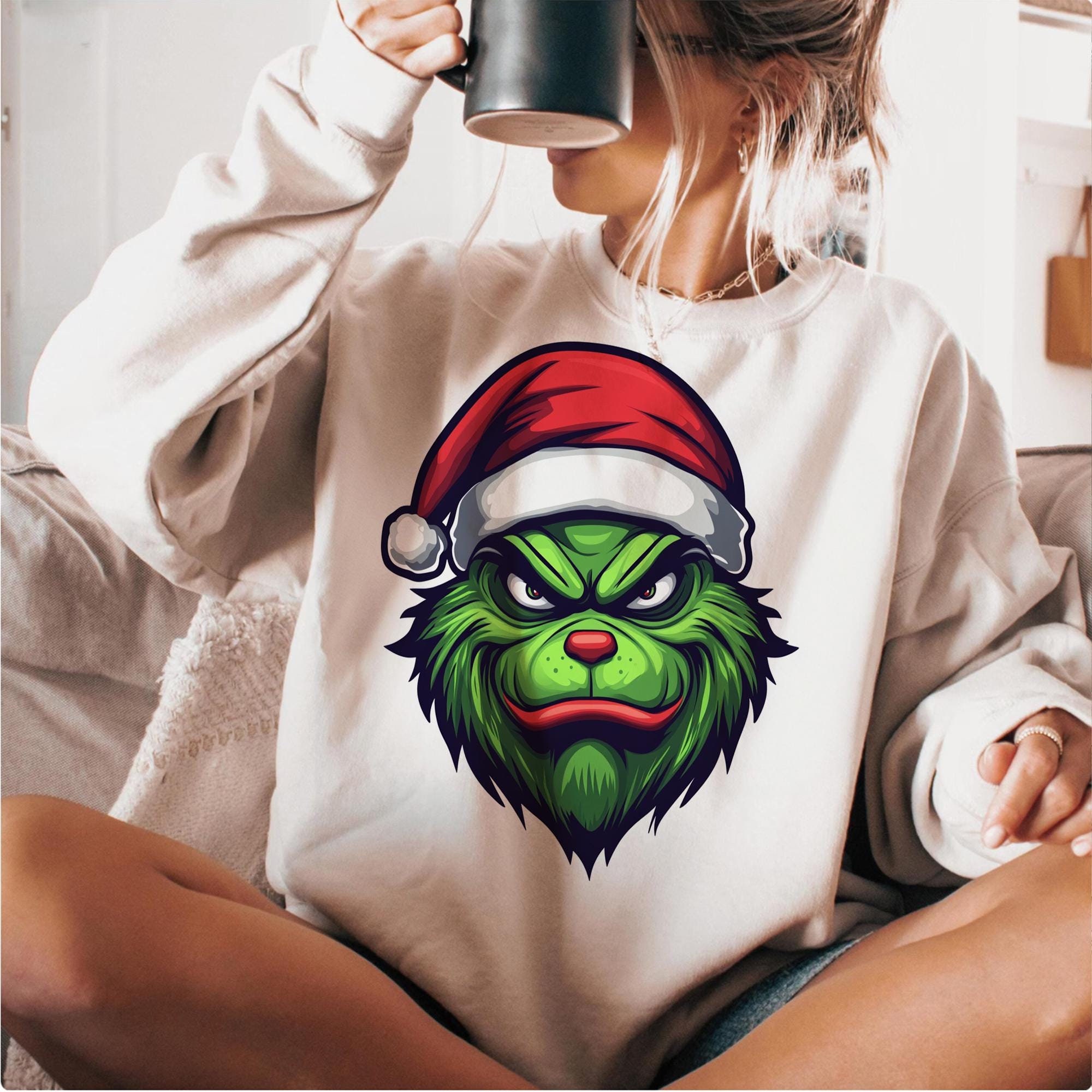 Funny Grinch Face Svg Png Dxf Pdf - Christmas Clip Art for Cricut ...