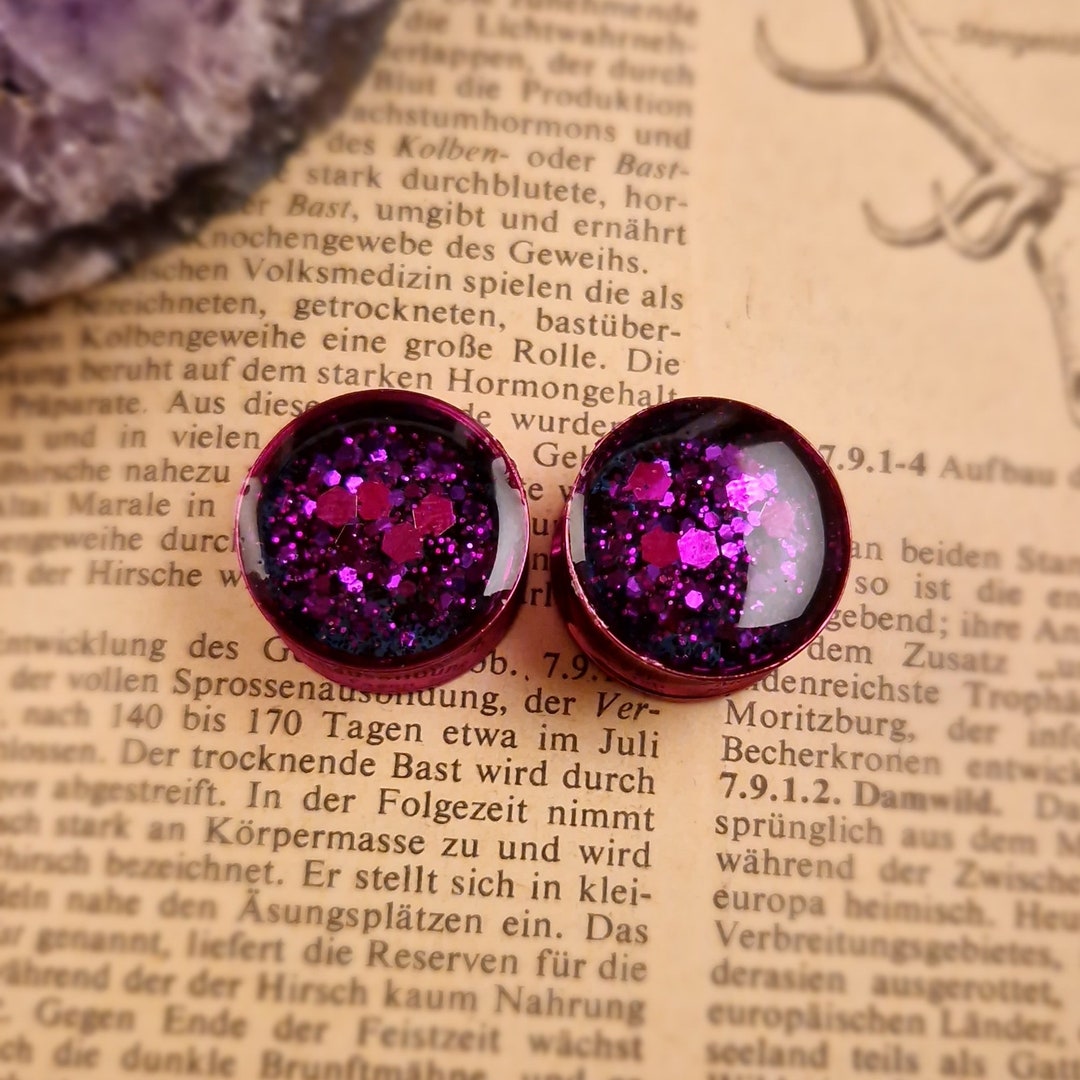 A Pair of Ear Buttons Love Potion Plugs Tunnels - Etsy UK