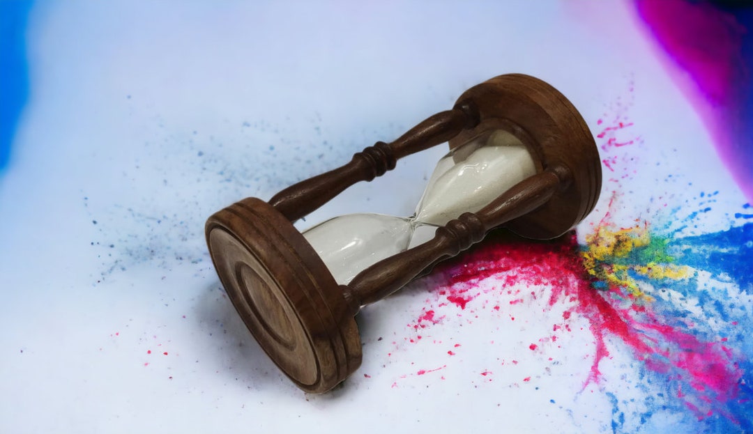 Antique Wooden Glass Brass White Sand Timer 5 Minutes - Etsy