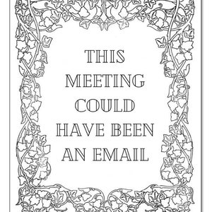 I Hate Work Adult Coloring Sheets to Relieve Stress & Anger Color ...