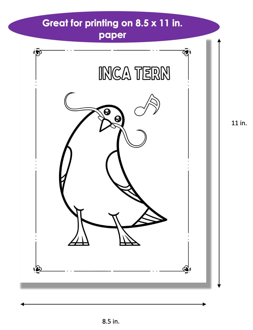 Flying Animals Coloring Sheets Instant Digital Download - Etsy