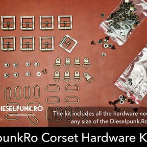 Dieselpunk.ro Corset Hardware Kit - Etsy