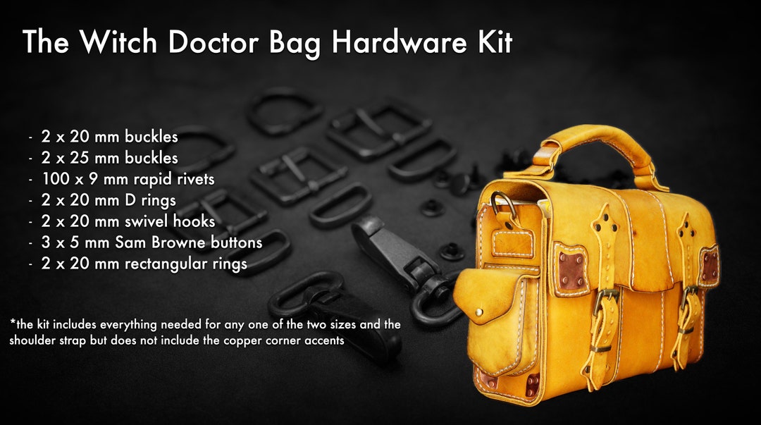 The Dieselpunk.ro Witch Doctor Bag Hardware Kit - Etsy