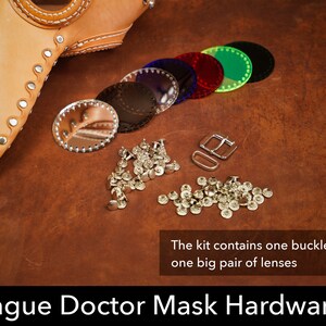 Plague Doctor Mask Hardware Kit: DIY Dieselpunk Mask Making - Etsy