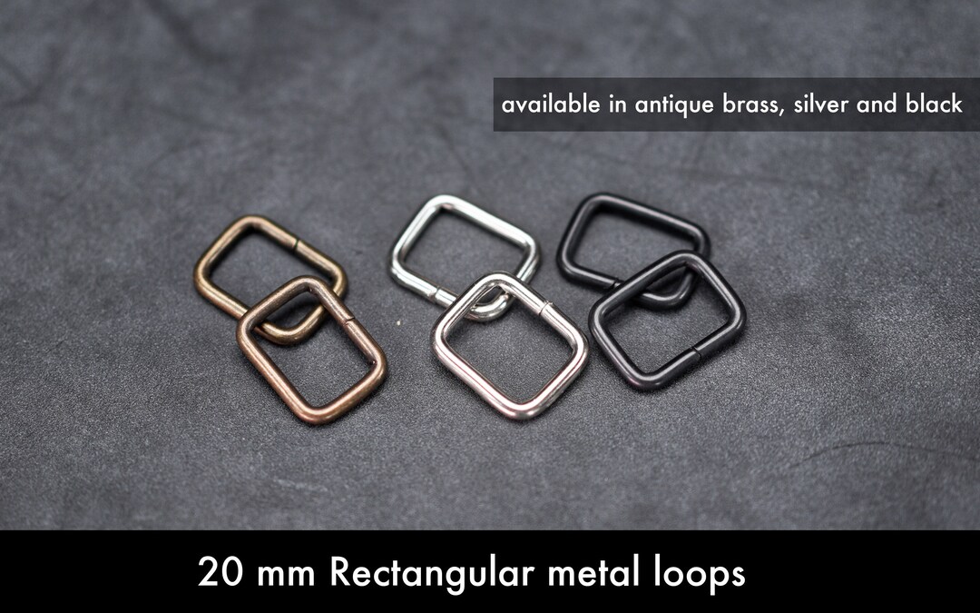 Rectangular Metal Loops 20 Mm - Etsy