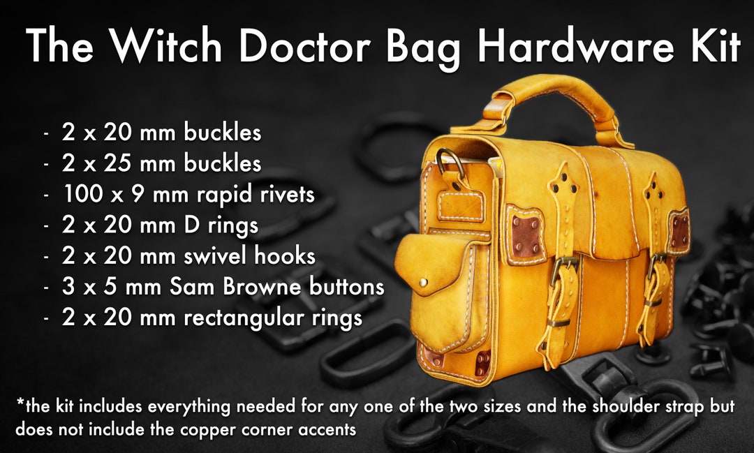 The Dieselpunk.ro Witch Doctor Bag Hardware Kit - Etsy