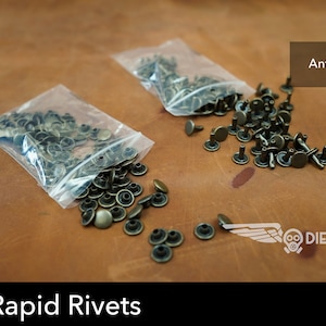 Rapid Rivets - Double Cap Rivet - 9 Mm Rivets - 100 Pck - Etsy