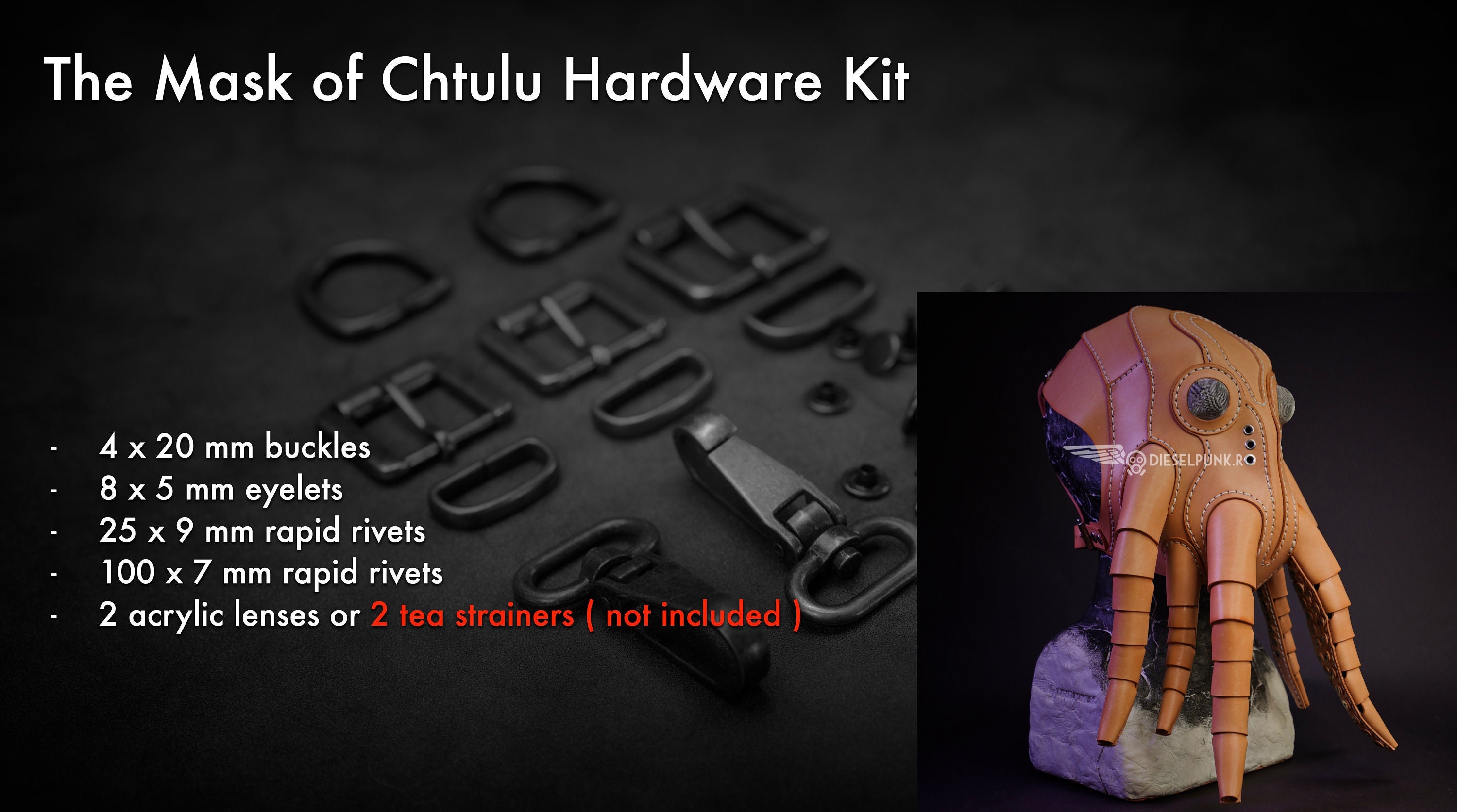 Cthulhu Mask Hardware Kit - Etsy