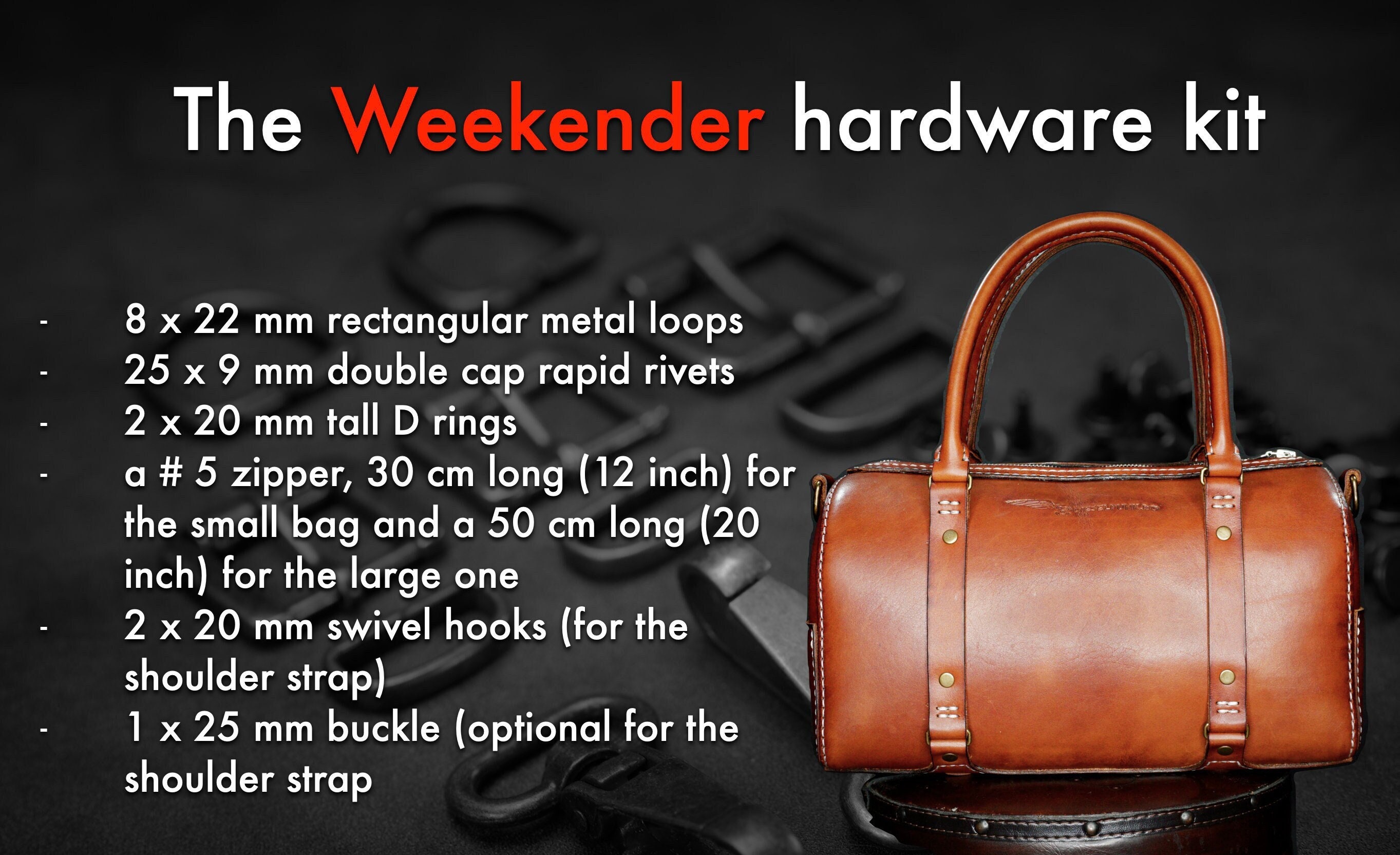 Dieselpunk.ro - Weekender Bag Hardware Kit - Etsy