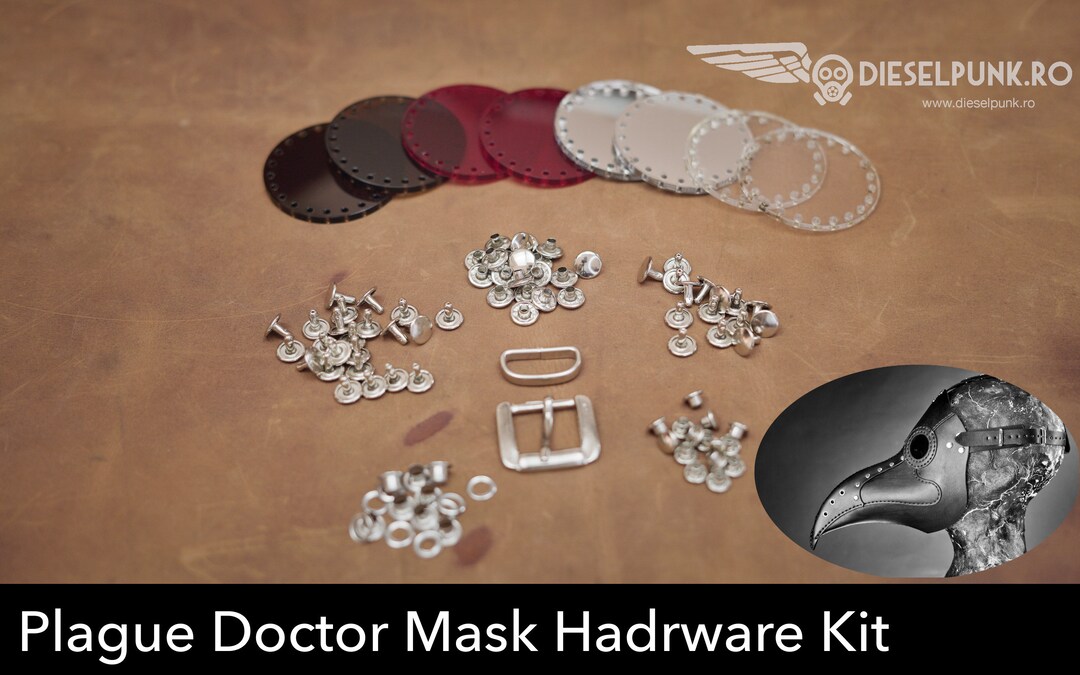 Dieselpunk.ro Plague Doctor Mask Hardware Kit - Etsy Canada