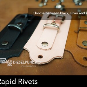 Rapid Rivets - Double Cap Rivet - 9 Mm Rivets - 100 Pck - Etsy