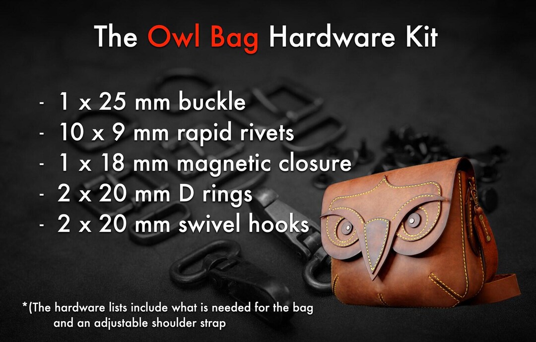 Tony See Pattern - Owl Bag - Hardware Kit - Etsy