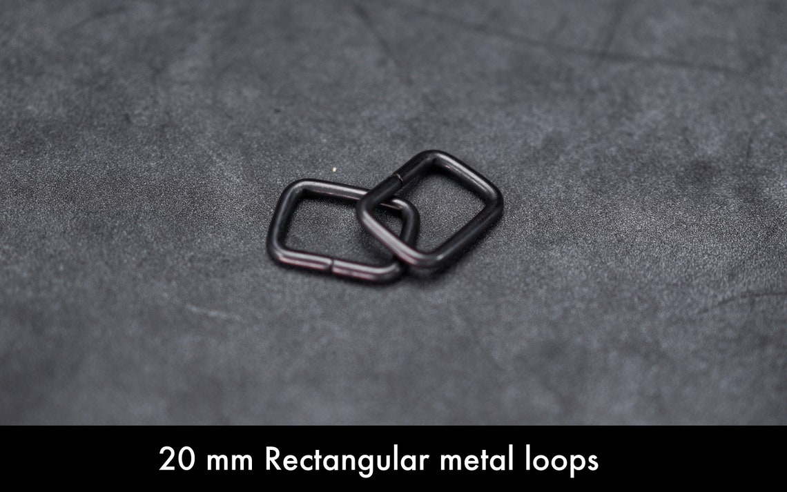 Rectangular Metal Loops 20 Mm - Etsy