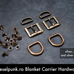 Dieselpunk.ro Blanket Carrier Hardware Kit - Etsy