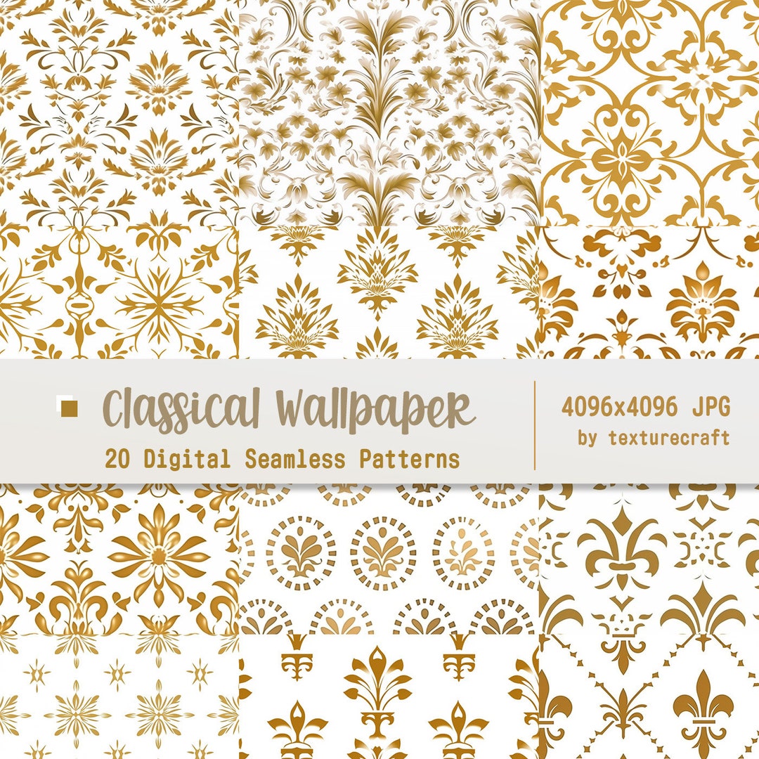 20 Digital Classical Wallpaper Patterns - Etsy