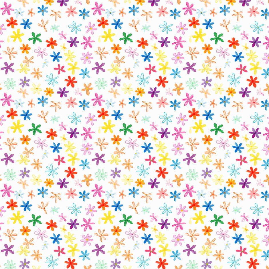 15 Crayon Flowers Digital Patterns - Etsy