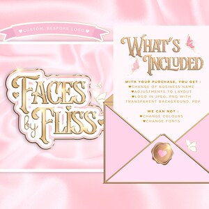 Luxury Gold Logo Aesthetics Injector Premium Gold and Pink Butterfly ...