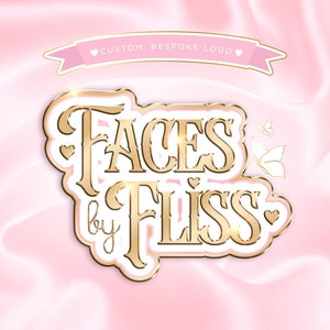 Luxury Gold Logo Aesthetics Injector Premium Gold and Pink Butterfly ...