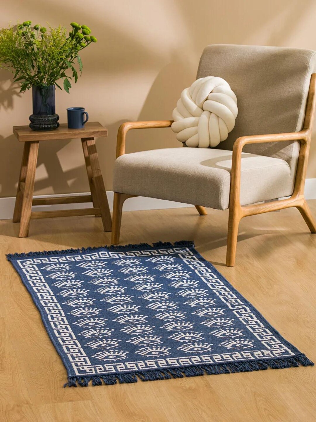 Evil Eye Rug,evil Eye Protection Rug–unique Handmade Decor for ...