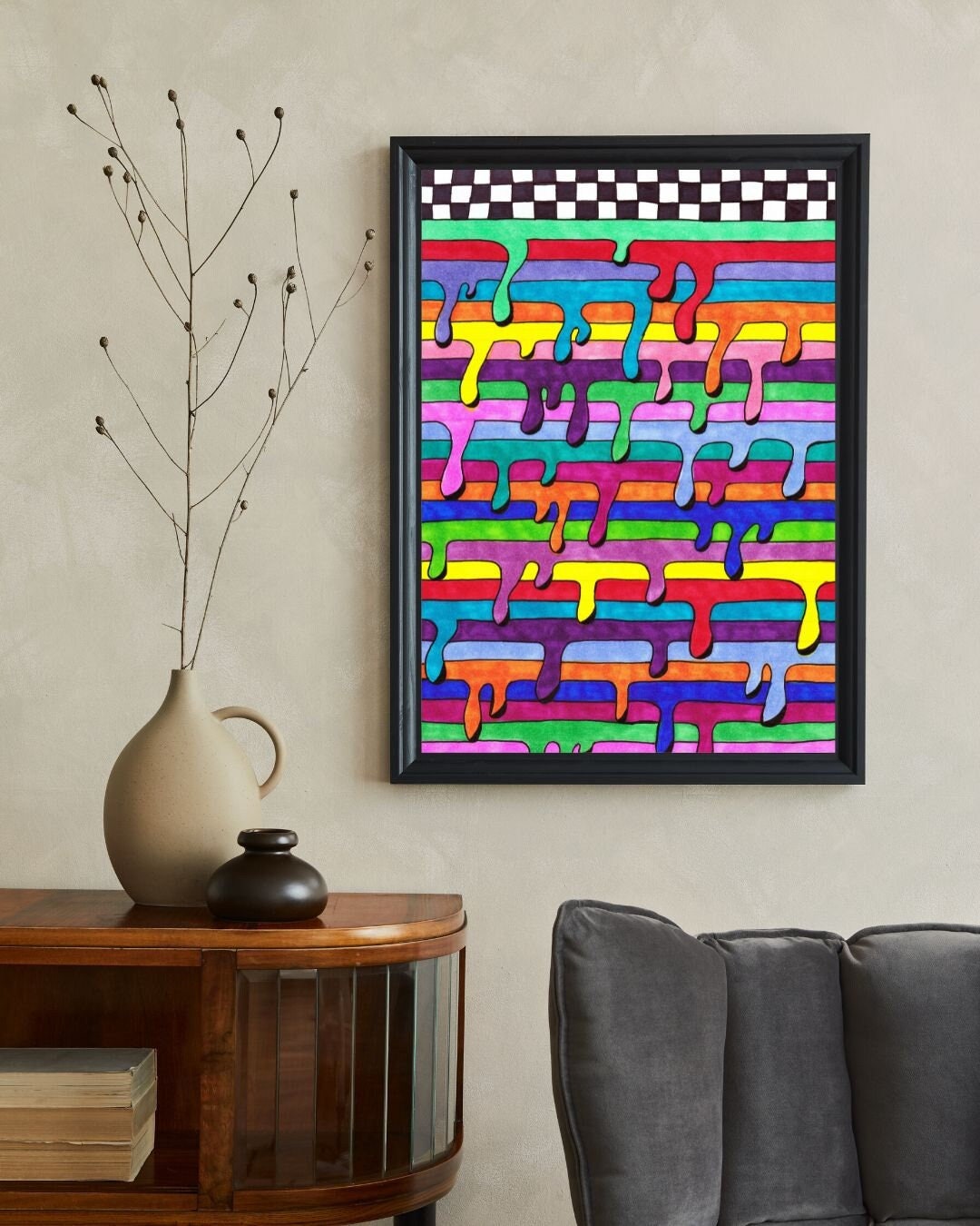 Drippy Skater Boy Wall Art Digital Art Art Print Digital Print Original ...