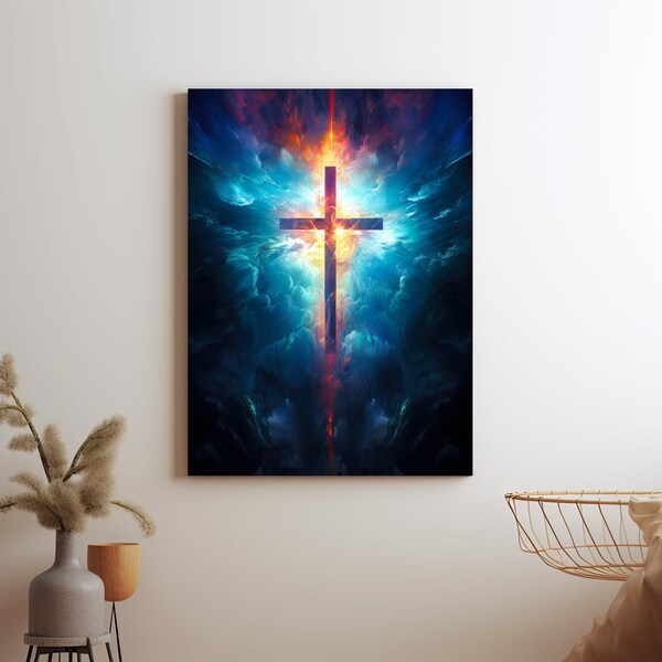 Cross Canvas - Etsy