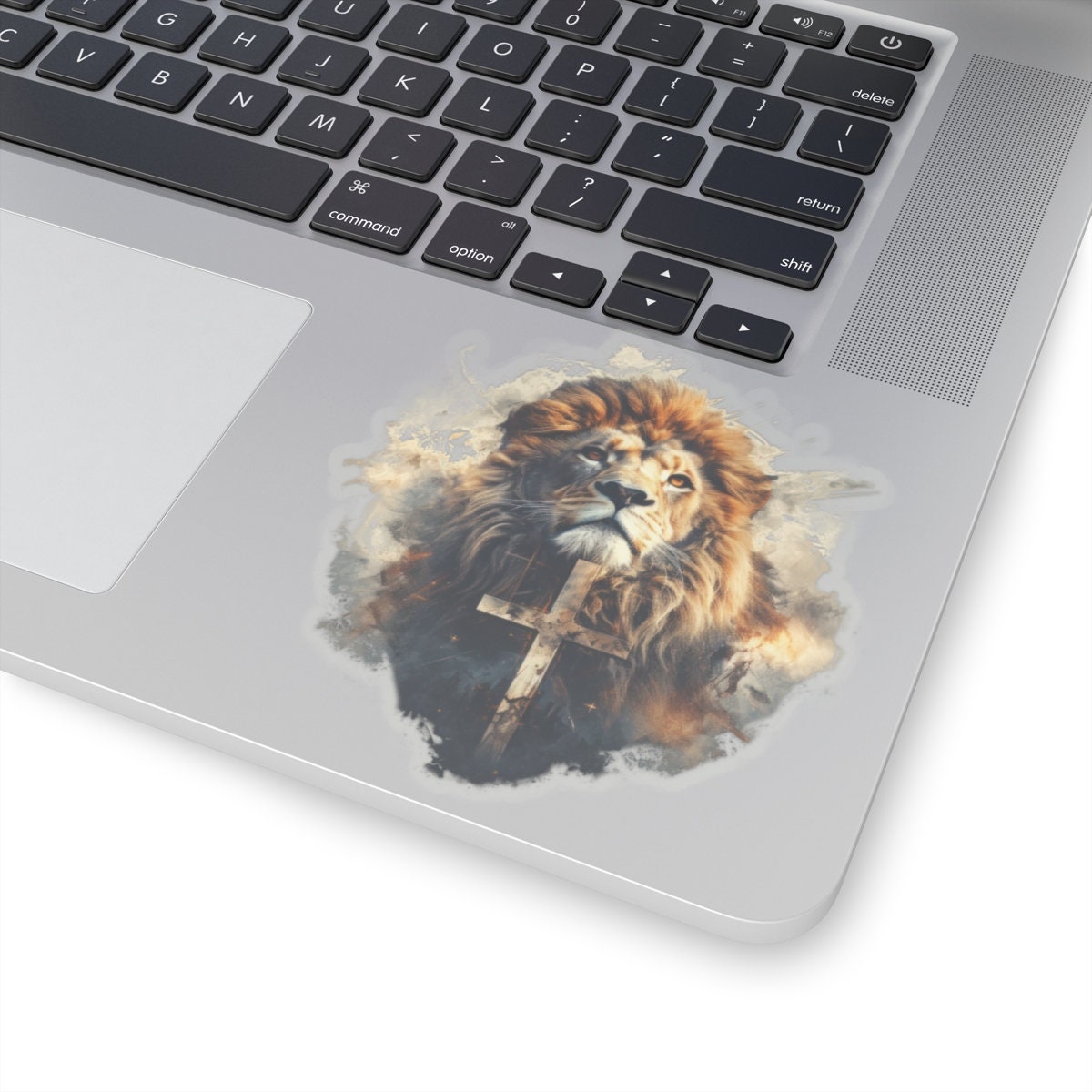 Lion of Judah Cross Sticker Christian Symbol Sticker Kiss-cut Jesus ...