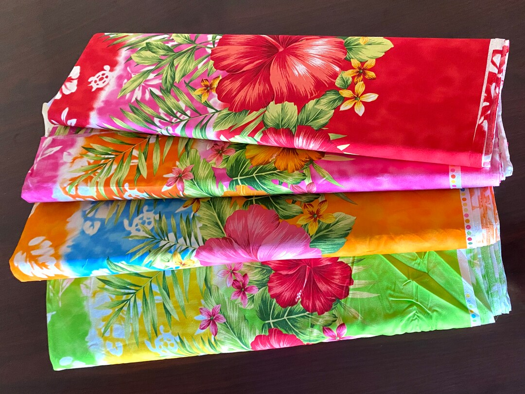Destash Tropical Hibiscus Tie-dye Y2K Fabric for Clothing, Skirts ...