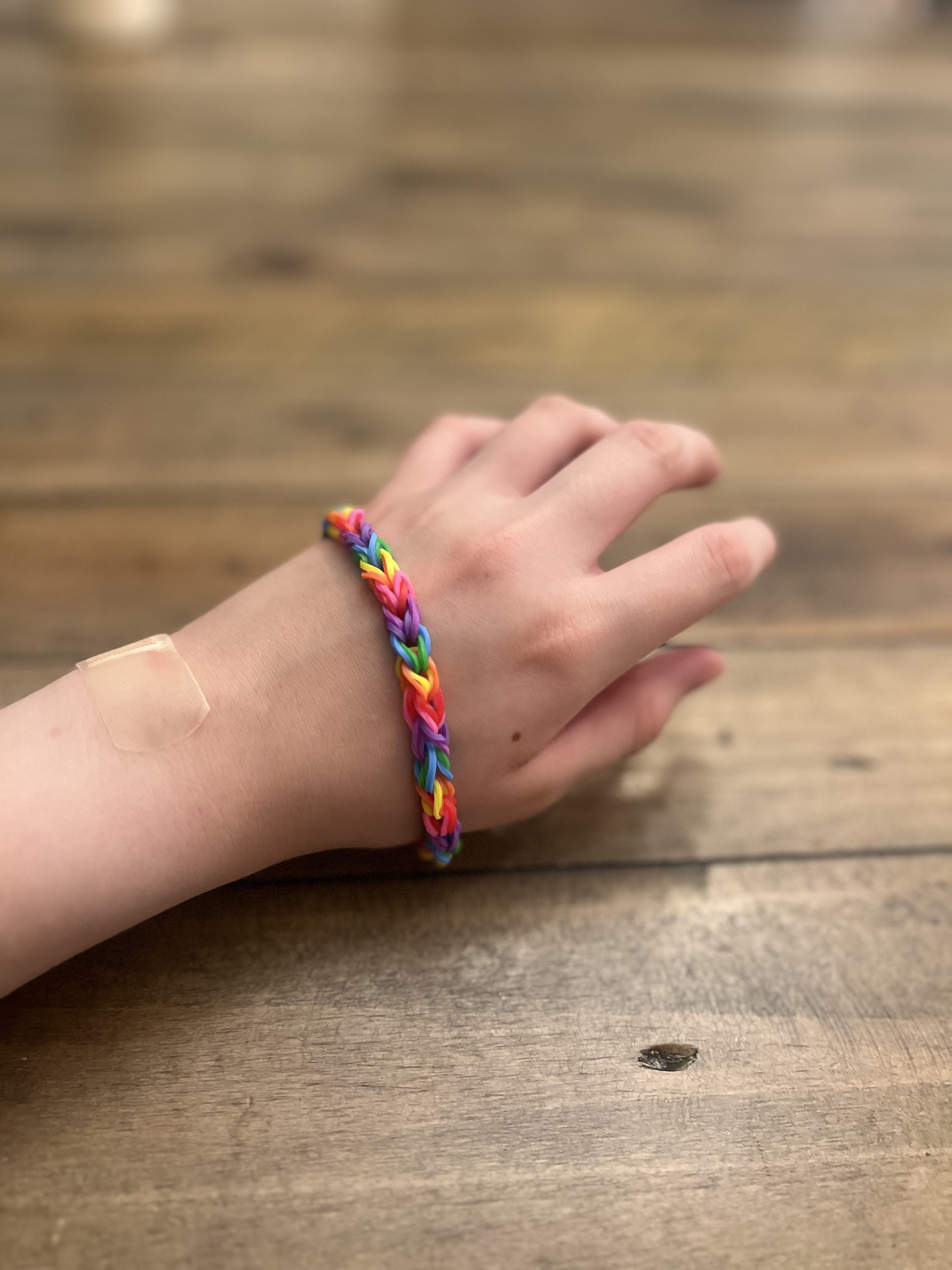 Rainbow Rubber Band Bracelets - Etsy