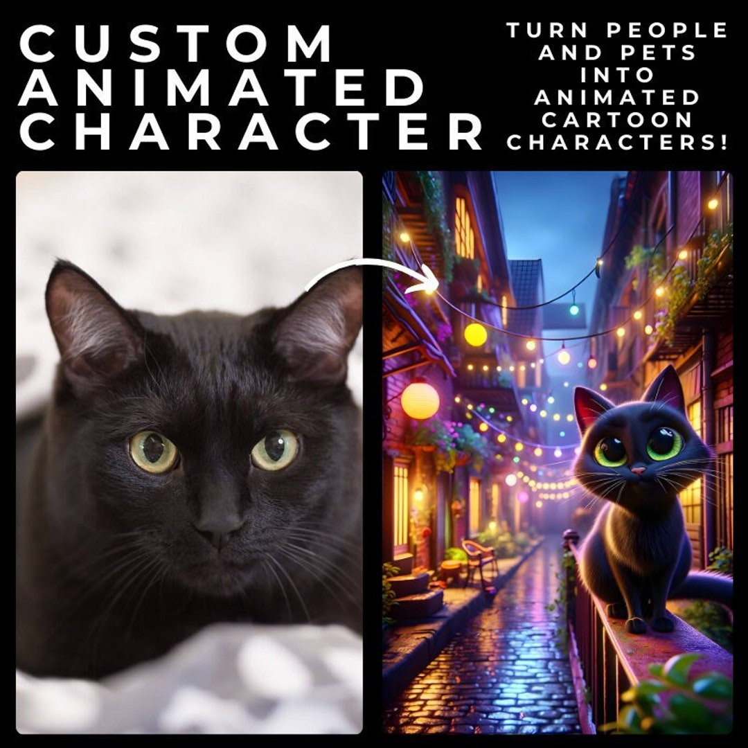 Custom Animated Character Pixar, Cartoon, 3D, CGI, Animated Ai ...