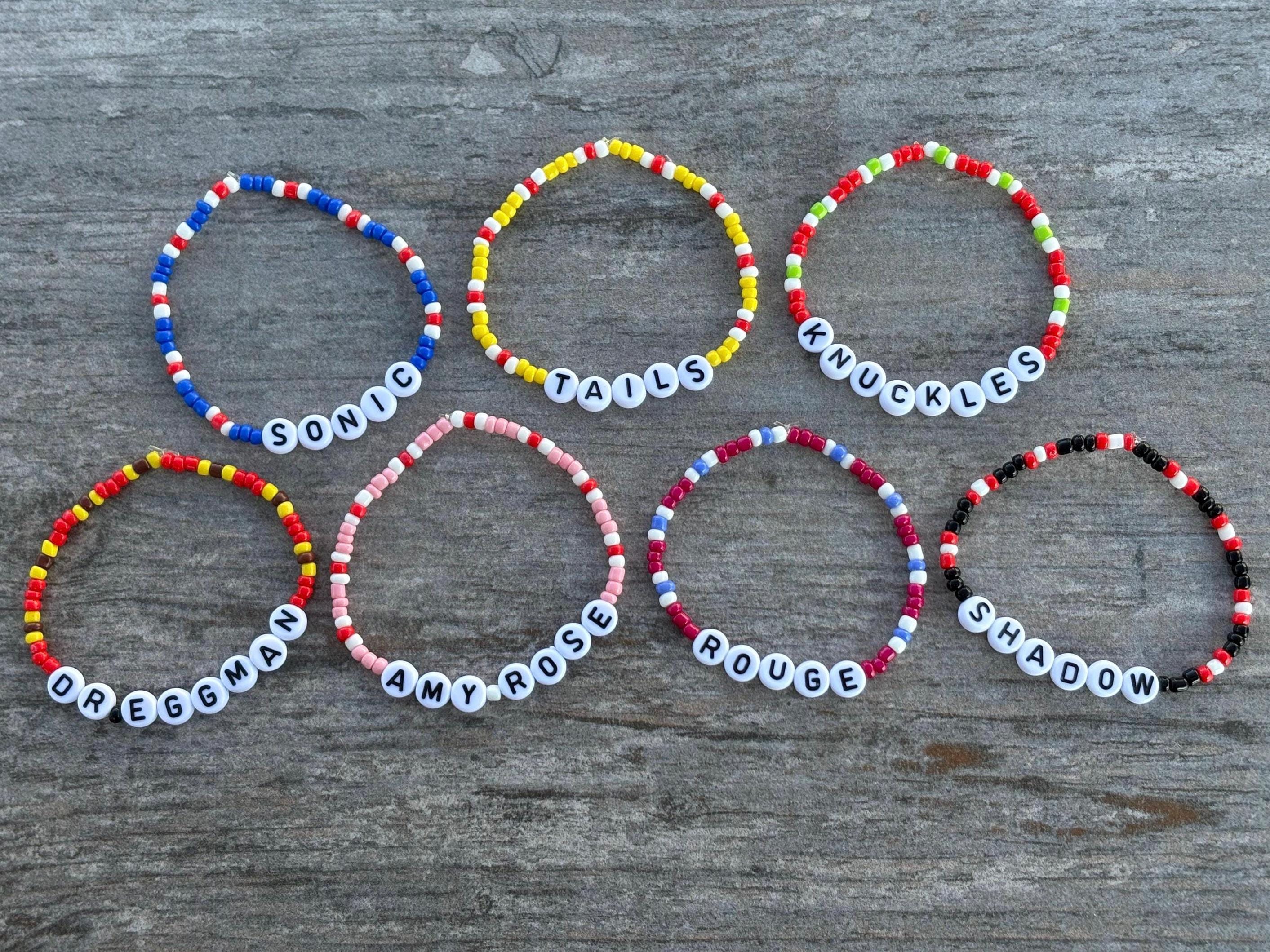 Sonic & Friends Bracelets // Sonic Friendship Bracelets // Tails ...