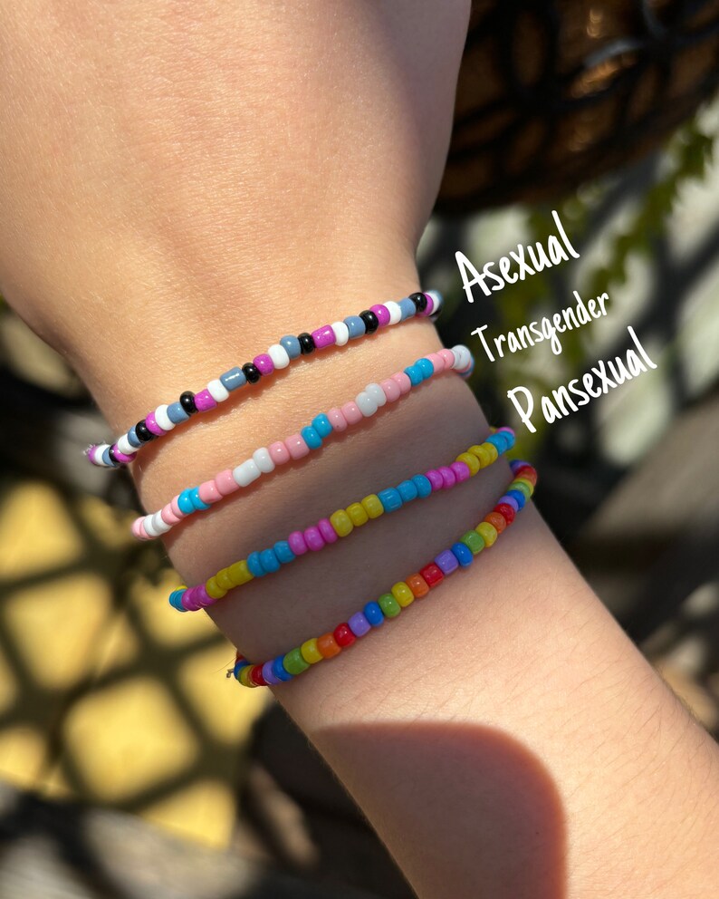 Pride Bracelets // Pride Flag Bracelets // Pride Month Bracelets // Beaded Bracelets // Beaded ...
