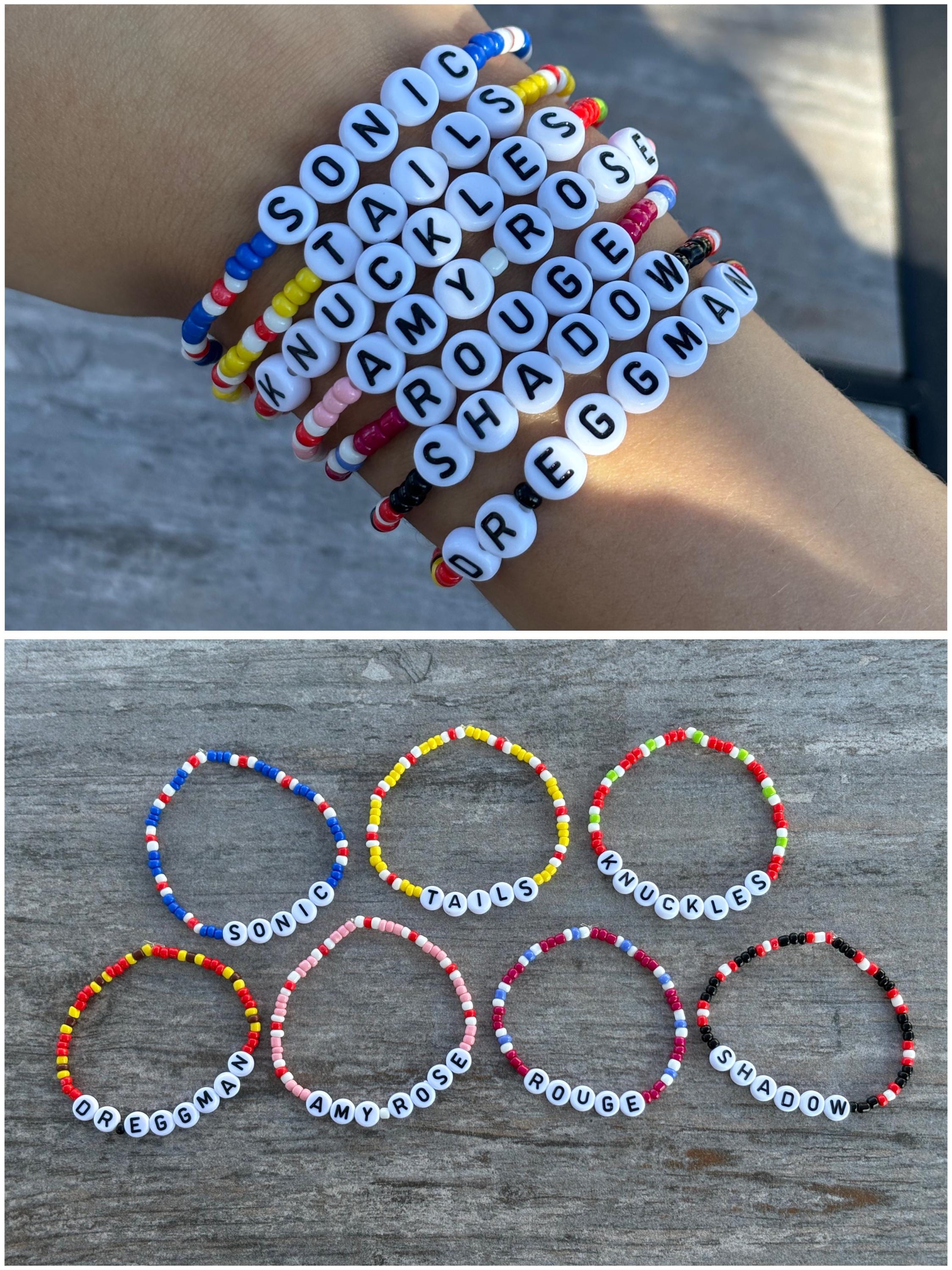 Sonic & Friends Bracelets // Sonic Friendship Bracelets // Tails ...