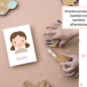 Flashcard Emotions Italian, Feelings Card, Printable Education ...