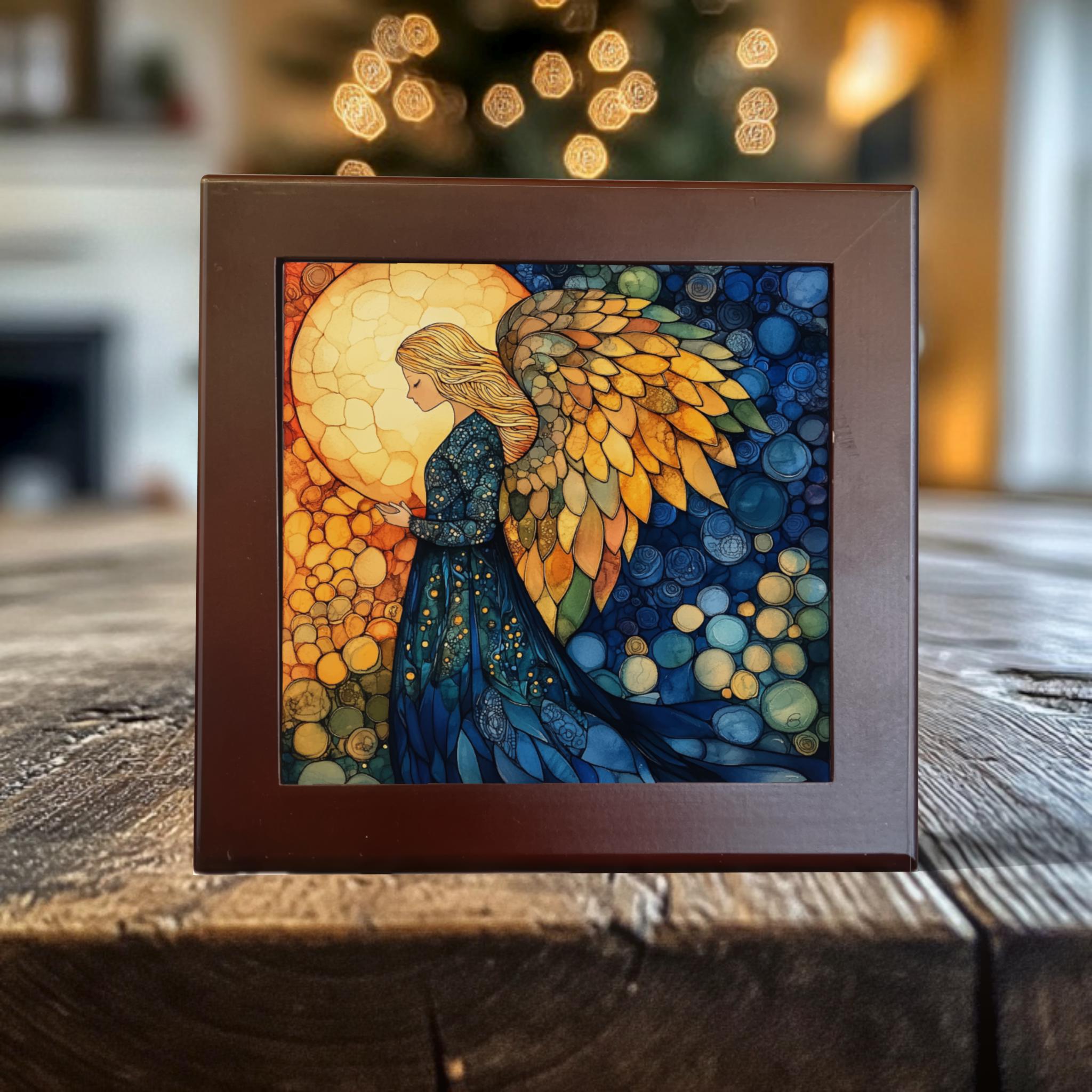 Nativity Angel Porcelain Tile - Inspiring Addition to Nativity Scene ...