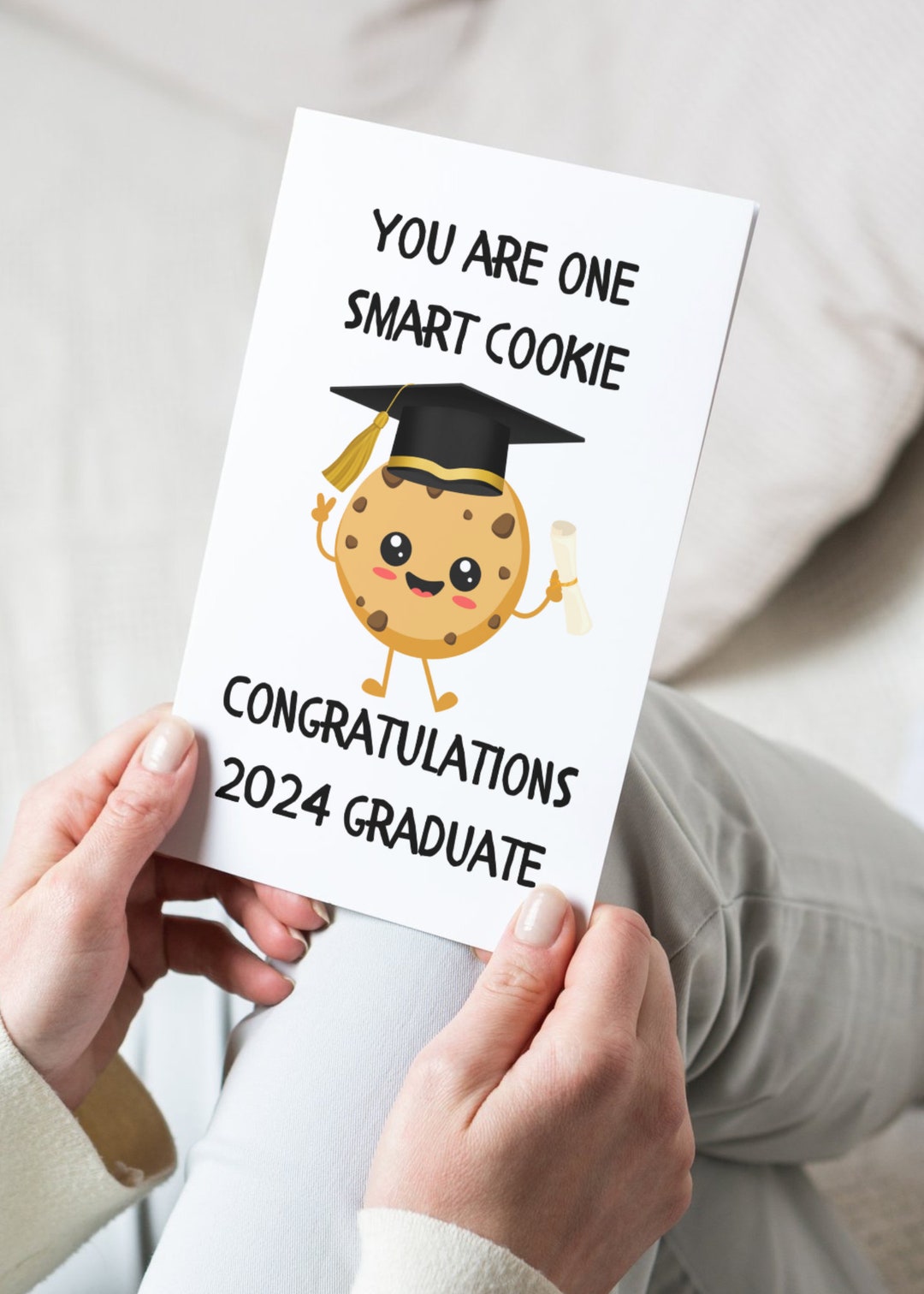 2024 Smart Cookie Graduation Card - Etsy