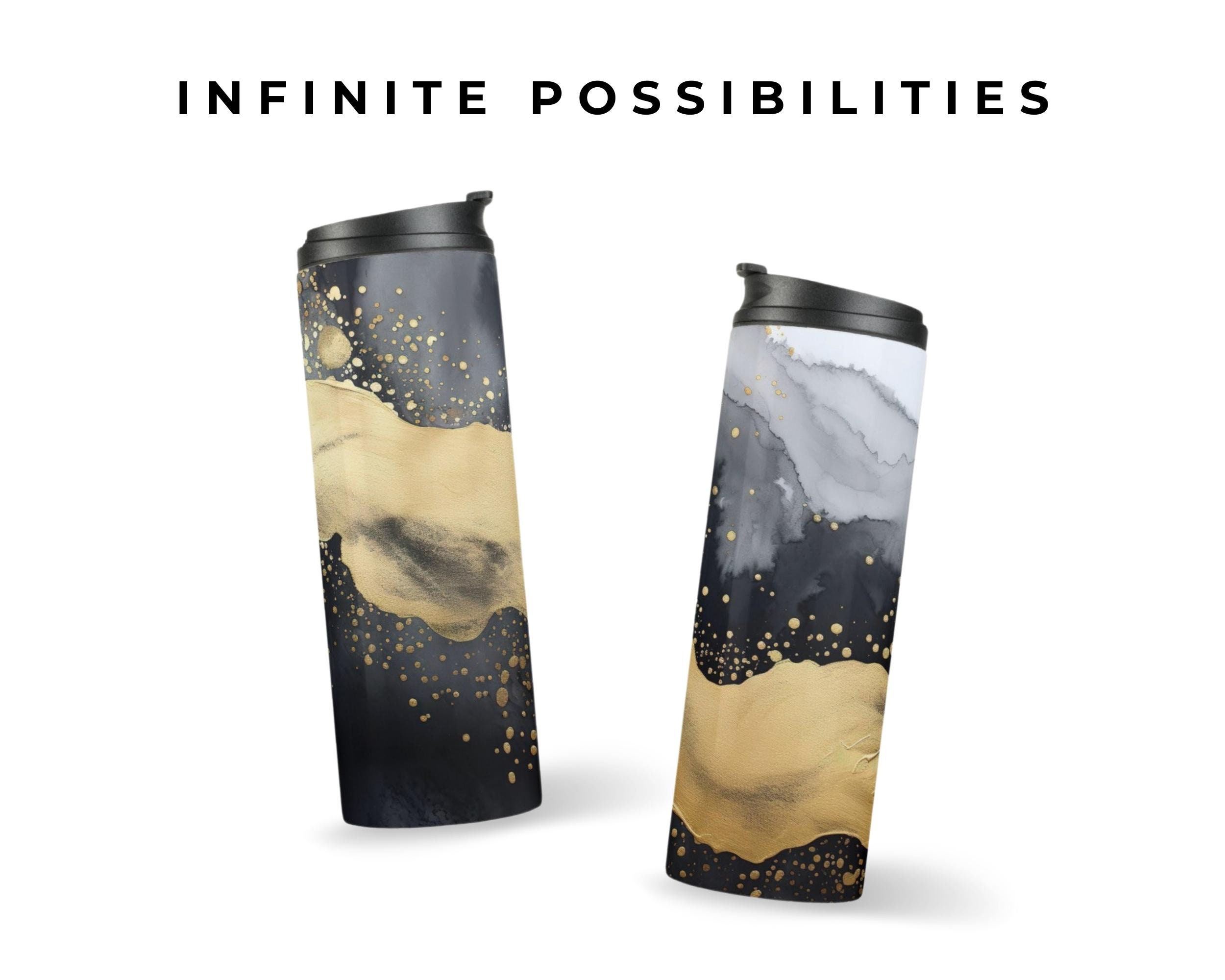 Black and Gold Abstract Digital Papers - Luxurious Watercolor Designs ...