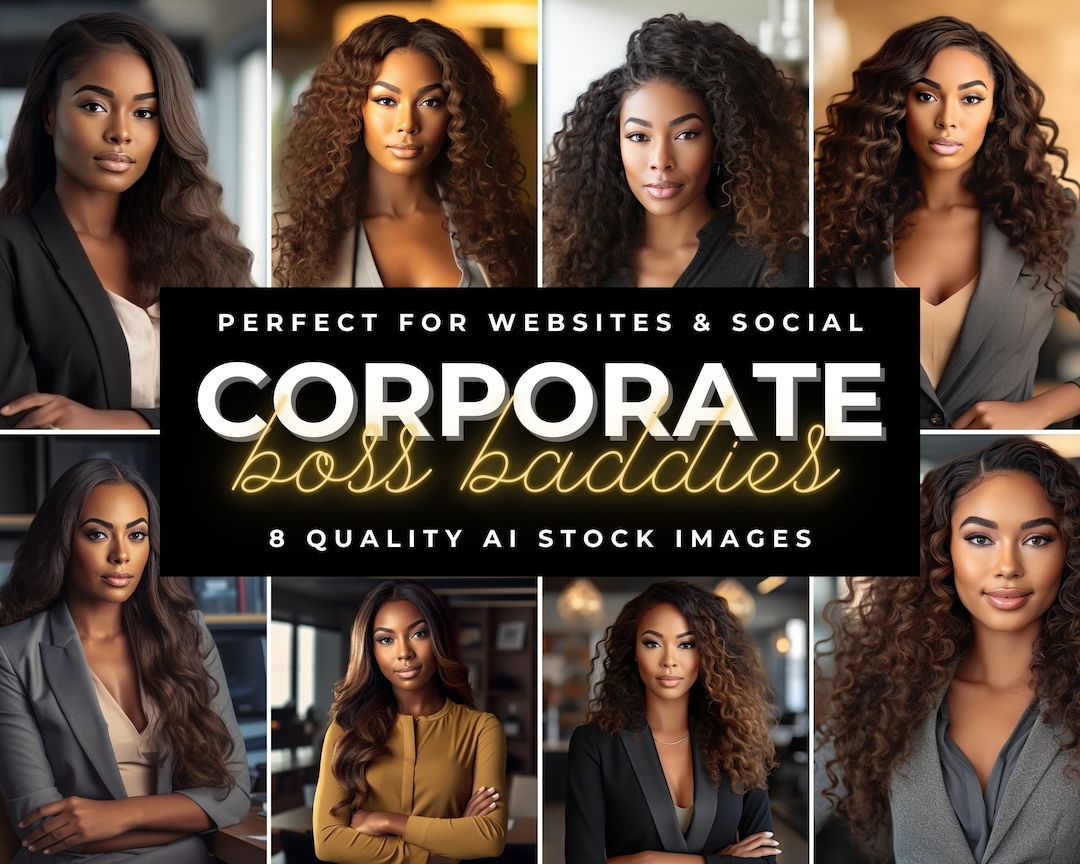Black Woman Stock Images: 8 Ai-generated Corporate Photos for African ...