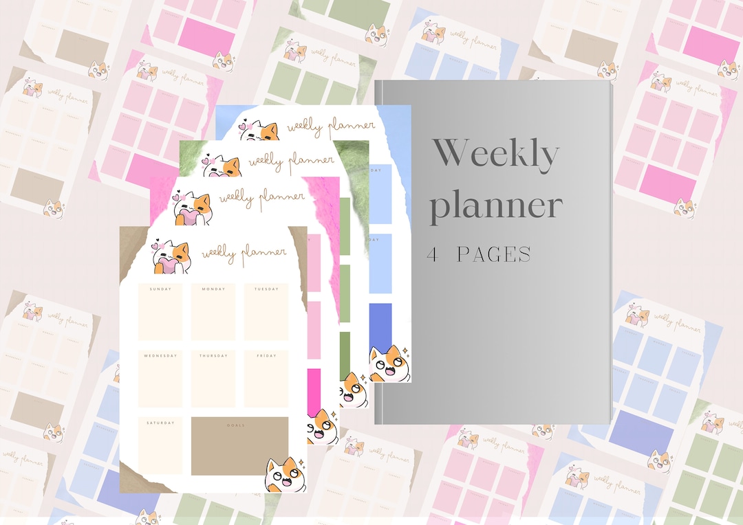 Student Planner Weekly Planner 2023-2024 College Planner - Etsy