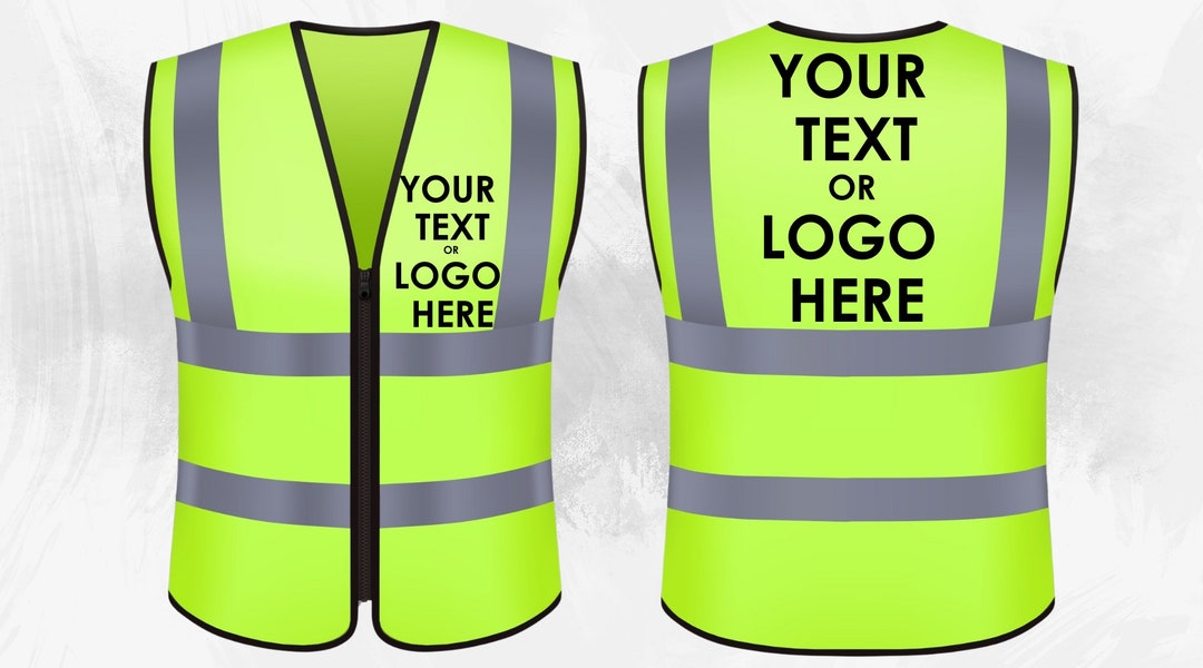 Personalised High Vis Vest for All Purposes Custom Printed High Vis ...