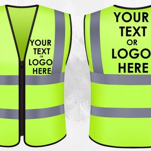 Personalised High Vis Vest for All Purposes Custom Printed High Vis ...