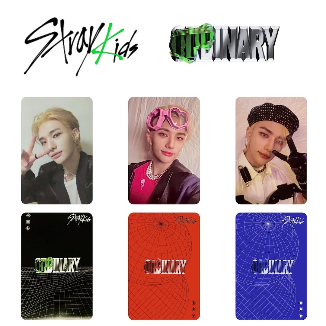Stay Kids " Oddinary " All Member Photocard Template - Digital Download ...