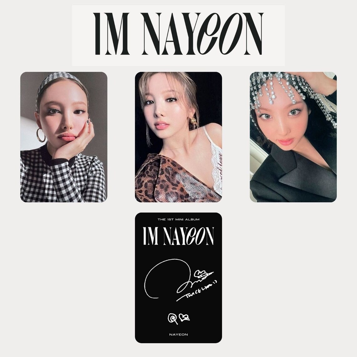 Twice Nayeon IM NAYEON Photocards PC Template - Etsy