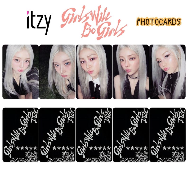 ITZY '' Girls Will Be Girls '' All Member PC Template (25 Pcs Back and ...