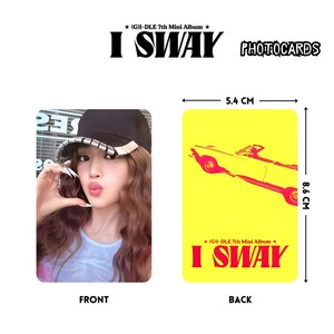 GIDLE '' I Sway '' Photocards (PC) Template - Digital Download - (G)I ...