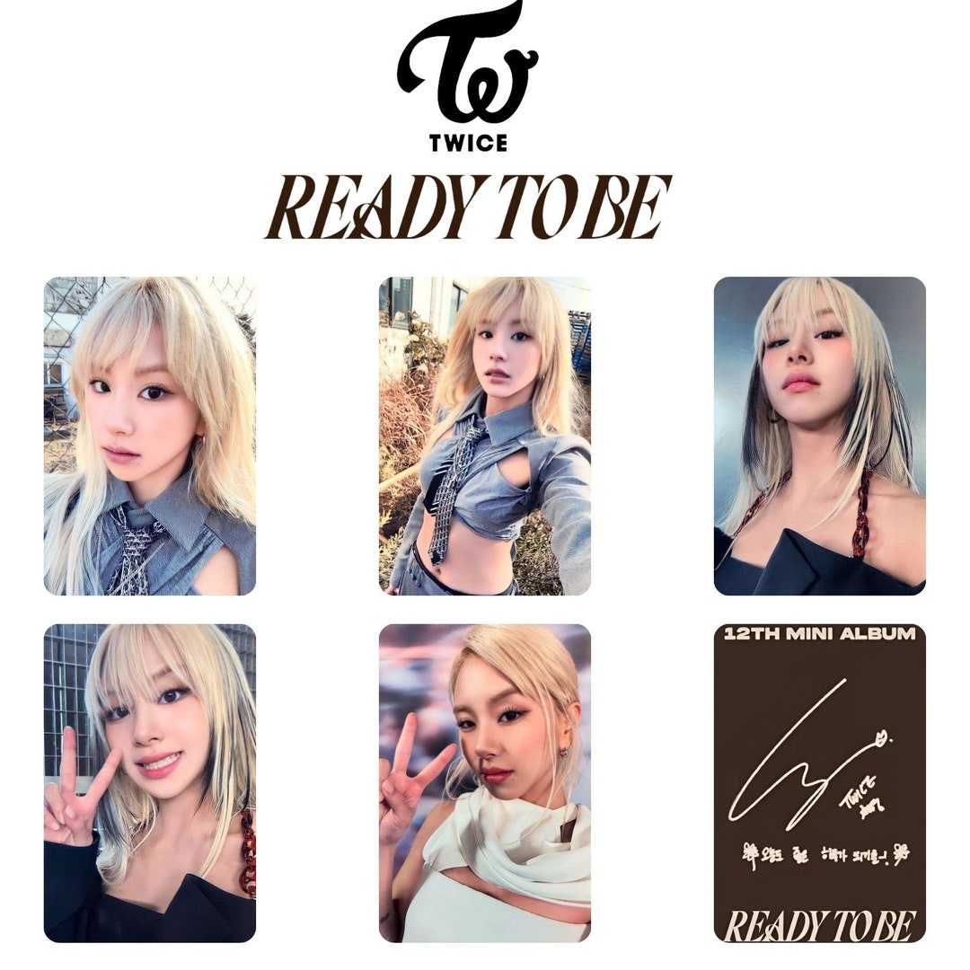 Twice " Ready to Be" All Members Photocards (PC) Template - Digital Download - Twice Photocards ...