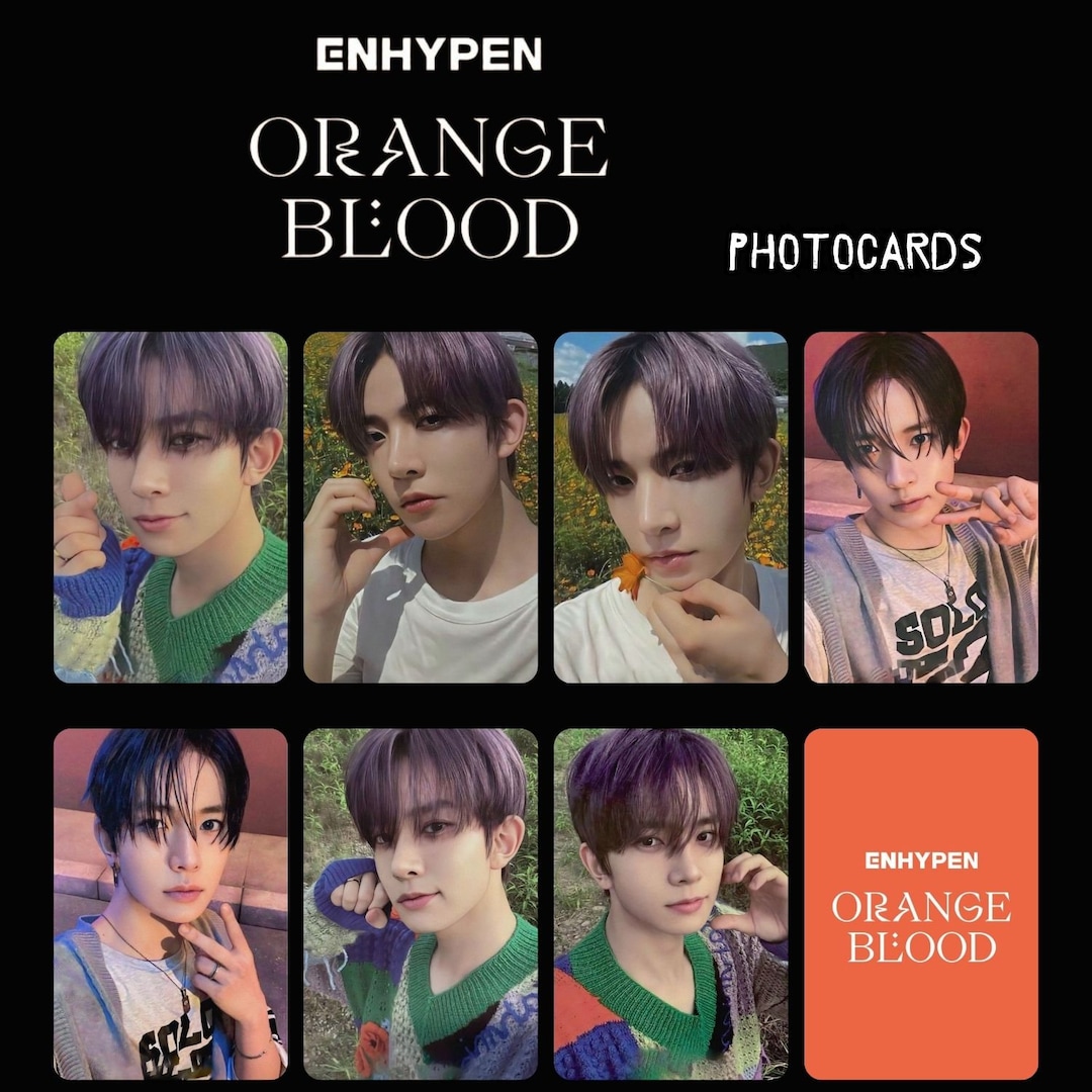 Enhypen " Orange Blood " All Member PC Template - Digital Download - 49 ...