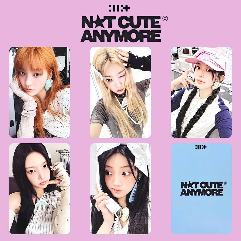 ILLIT " Not Cute Anymore " All Member PC Template (20 Pcs Back and ...