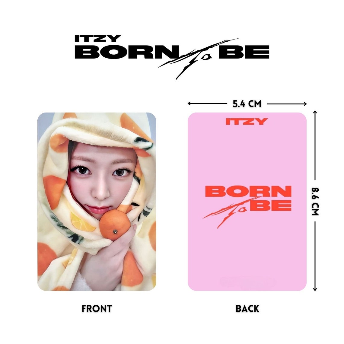 Itzy Born to Be All Member Photocards PC Template Digital Download ITZY Photocards 28 Pcs - Etsy